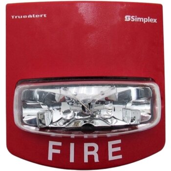 TrueAlert ES Addressable Strobes in Red - Simplex | Union Fire Protection